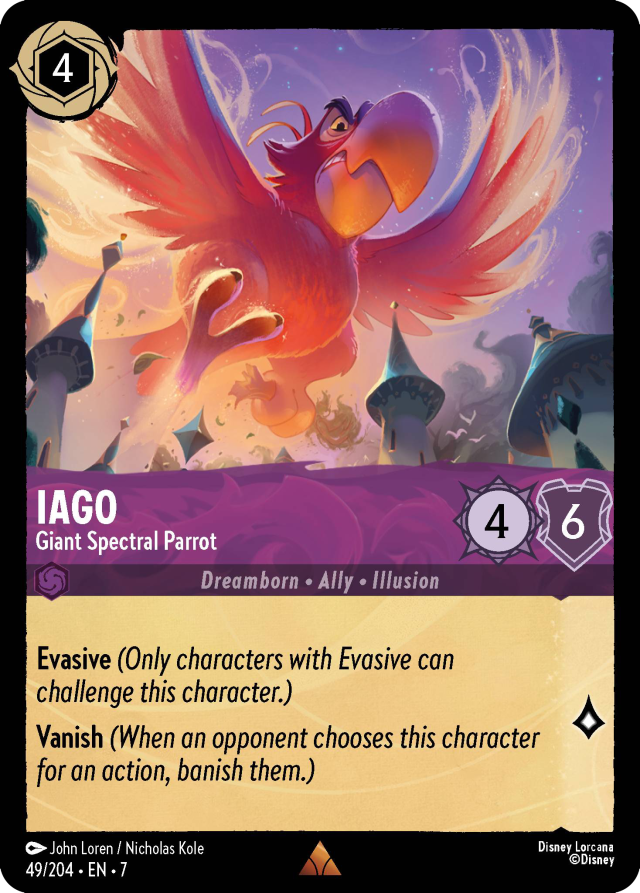 Iago - Giant Spectral Parrot - Mushu Report (Lorcana Wiki)