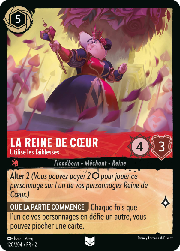 Queen of Hearts - Sensing Weakness - Mushu Report (Lorcana Wiki)