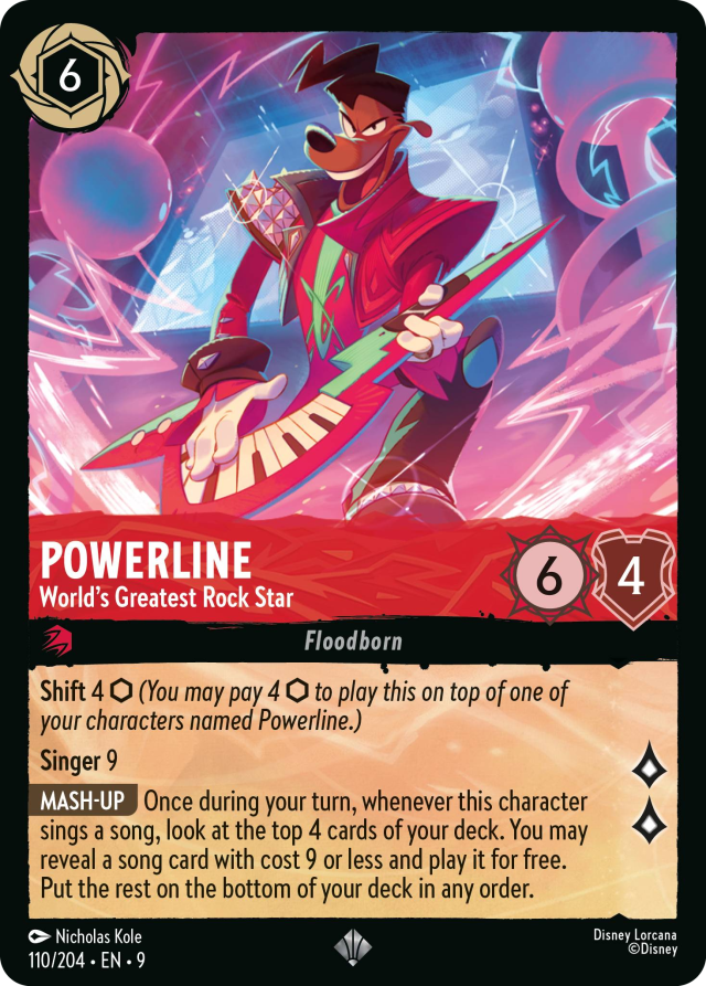 Powerline - World's Greatest Rock Star - Mushu Report (Lorcana Wiki)