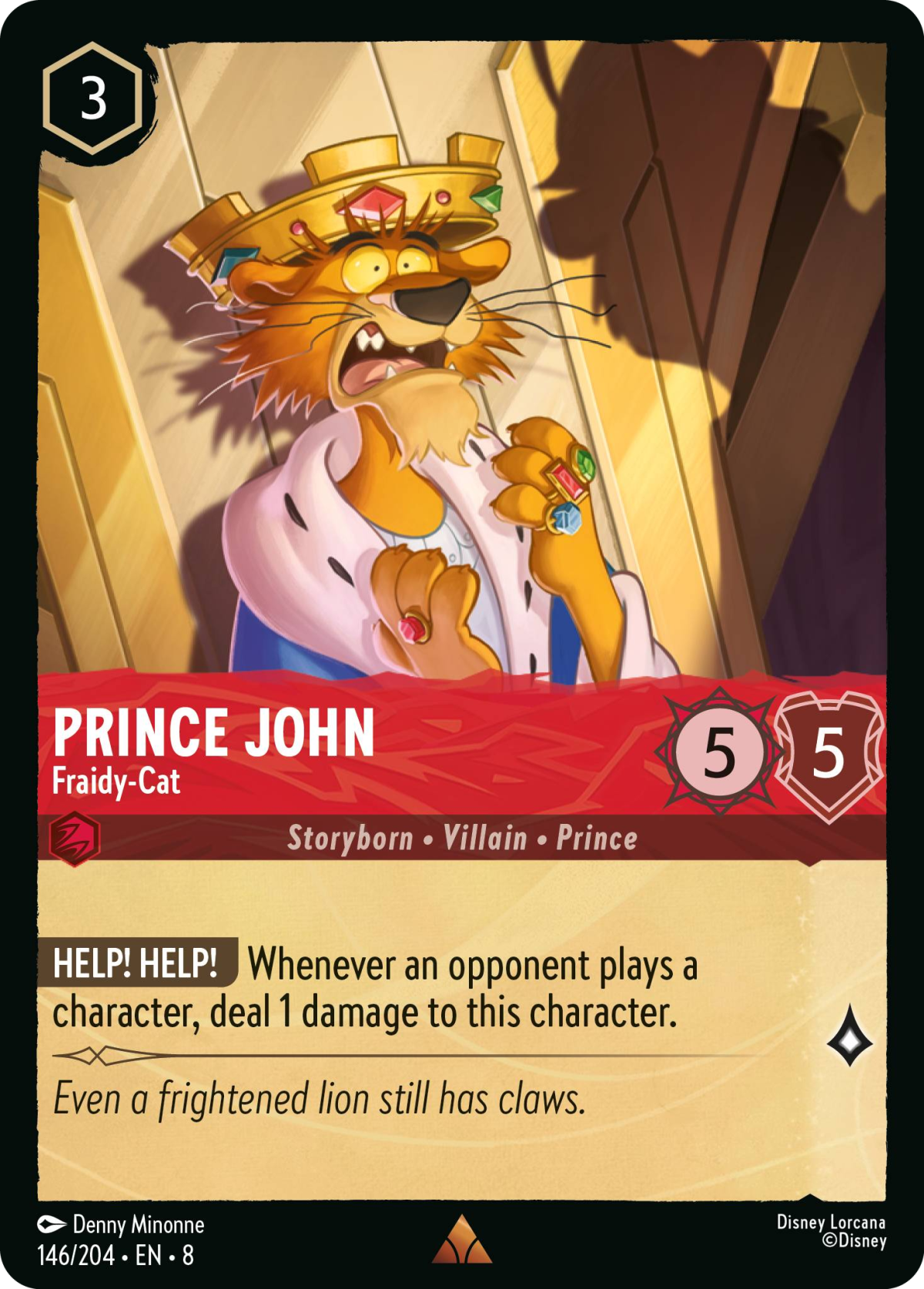 Prince John - Fraidy‐Cat - Mushu Report (Lorcana Wiki)