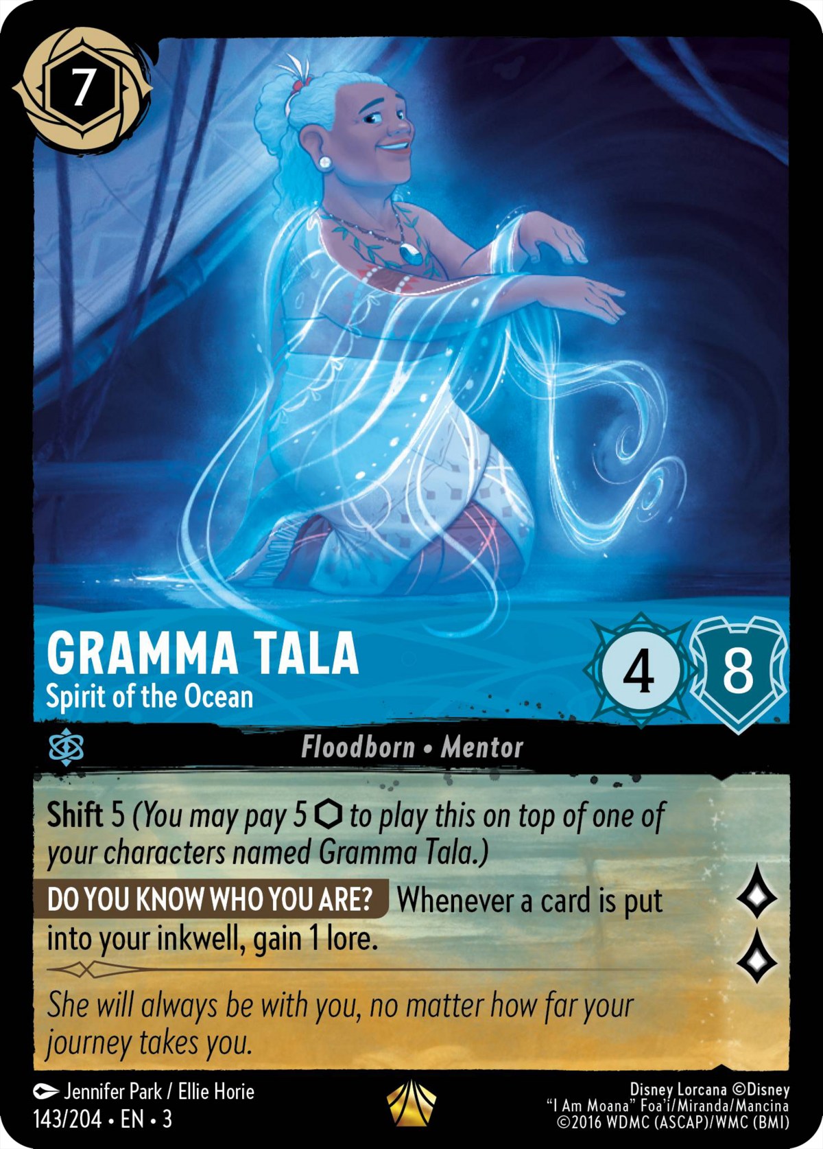 Rulings:Gramma Tala - Spirit of the Ocean - Mushu Report (Lorcana Wiki)