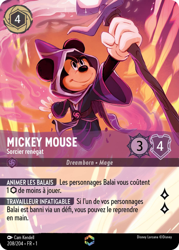 Mickey Mouse - Wayward Sorcerer - Mushu Report (Lorcana Wiki)