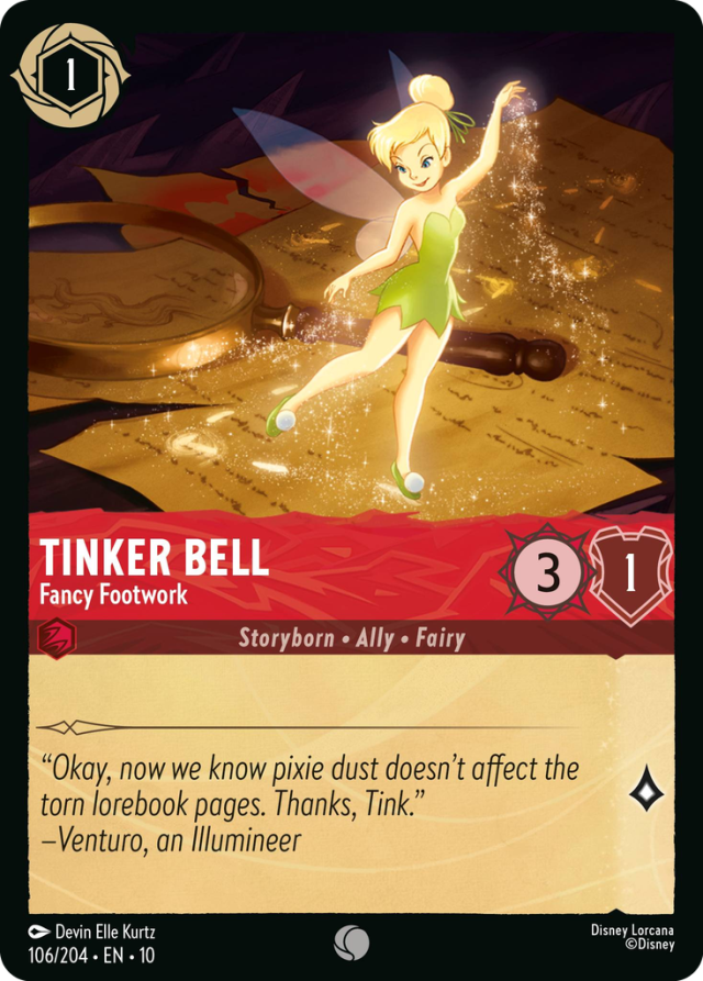Tinker Bell - Fancy Footwork - Mushu Report (Lorcana Wiki)