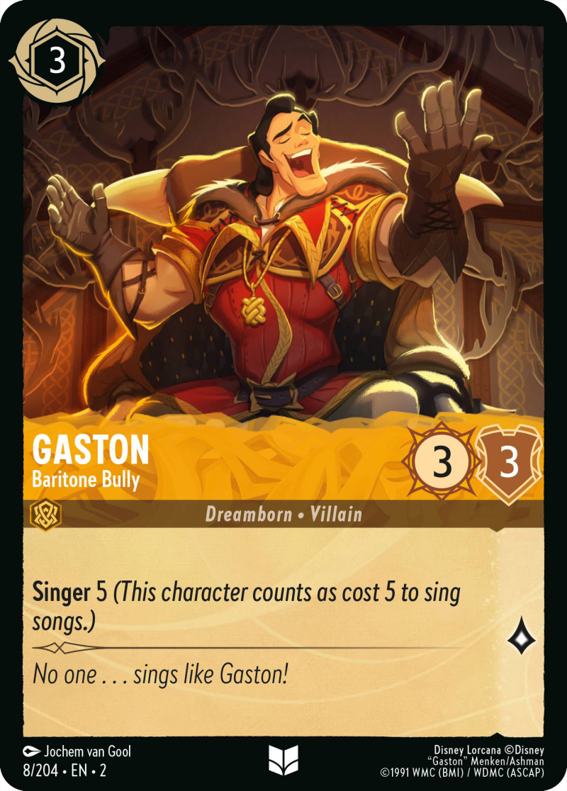 Gaston - Baritone Bully - Mushu Report (Lorcana Wiki)