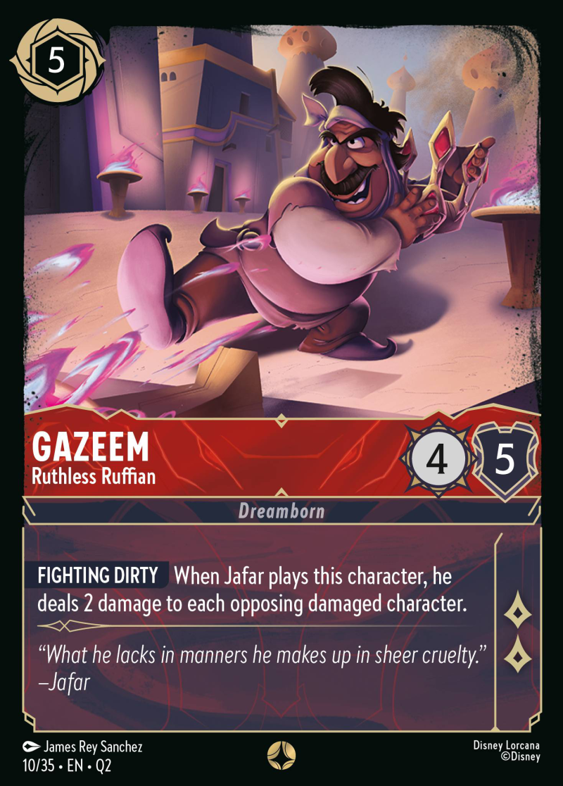 Gazeem - Ruthless Ruffian - Mushu Report (Lorcana Wiki)