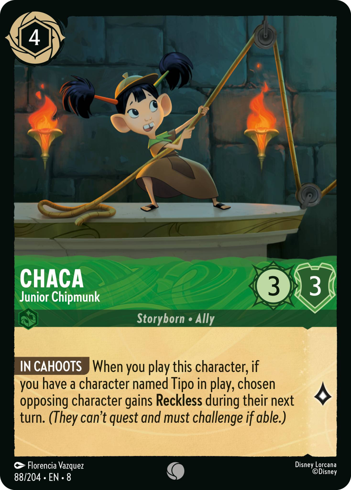 Chaca - Junior Chipmunk - Mushu Report (Lorcana Wiki)