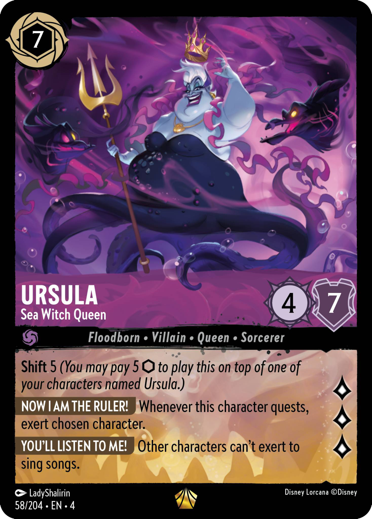 Ursula - Sea Witch Queen - Mushu Report (Lorcana Wiki)