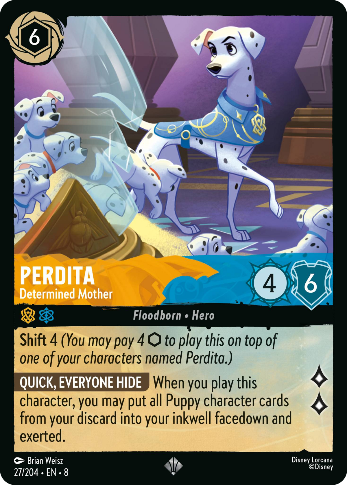Perdita - Determined Mother - Mushu Report (Lorcana Wiki)