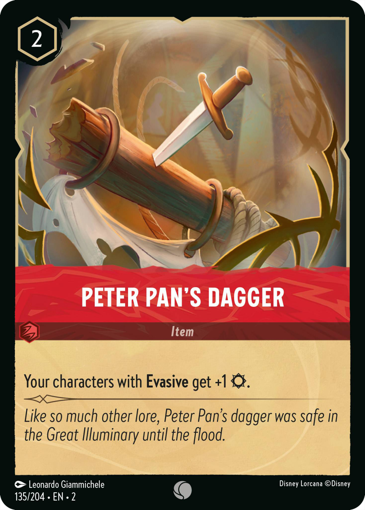 Peter Pan's Dagger - Mushu Report (Lorcana Wiki)