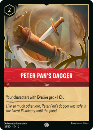 Peter Pan's Dagger - Mushu Report (Lorcana Wiki)