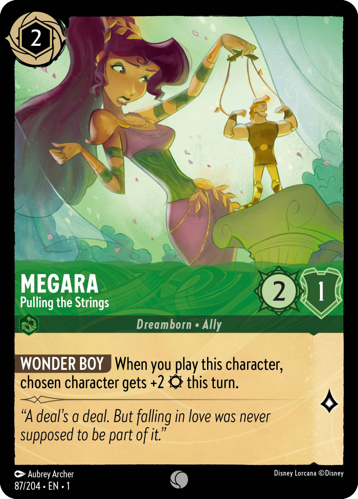 Megara - Pulling the Strings - Mushu Report (Lorcana Wiki)