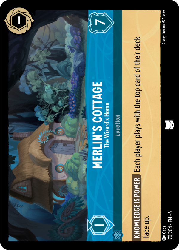 Merlin's Cottage - The Wizard's Home - Mushu Report (Lorcana Wiki)