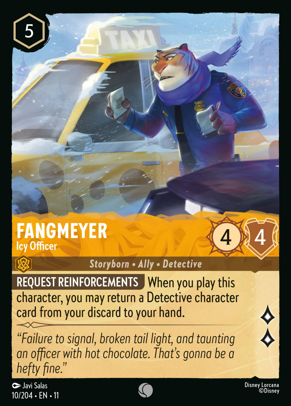 Fangmeyer - Icy Officer - Mushu Report (Lorcana Wiki)