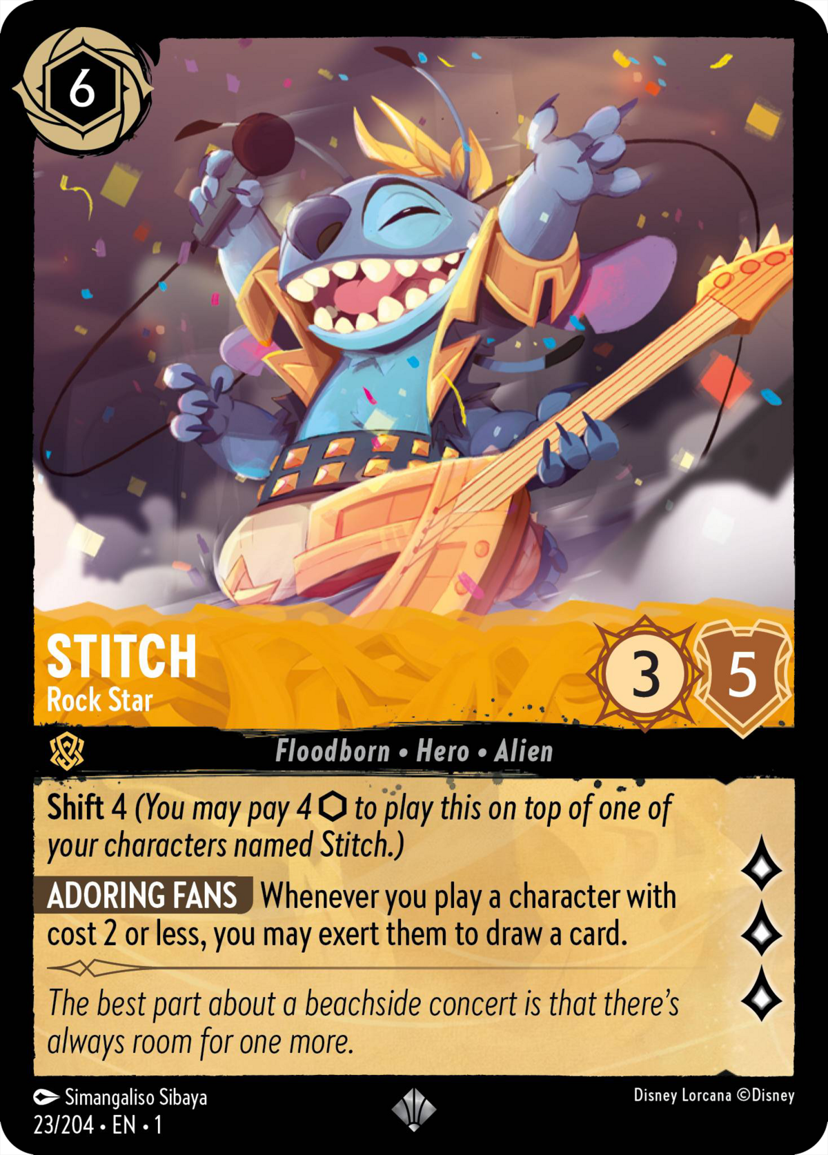 Stitch - Rock Star - Mushu Report (Lorcana Wiki)