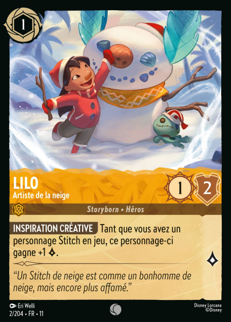 Lilo - Snow Artist - Mushu Report (Lorcana Wiki)