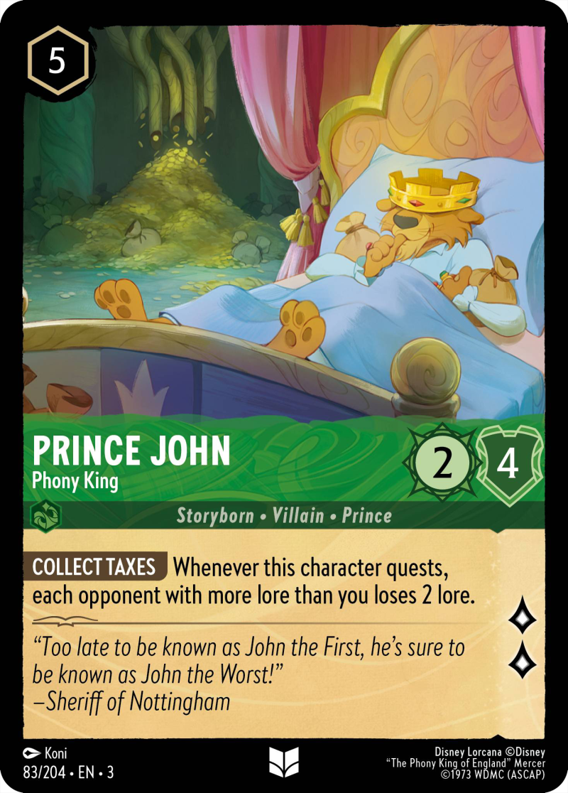 Prince John - Phony King - Mushu Report (Lorcana Wiki)